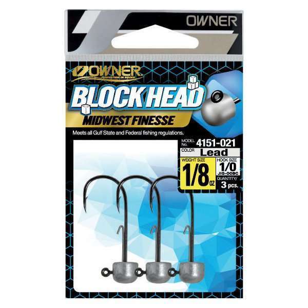 4151 BLOCK JIG HEAD OWNER OWNER - Têtes plombées - Leurres - Produits