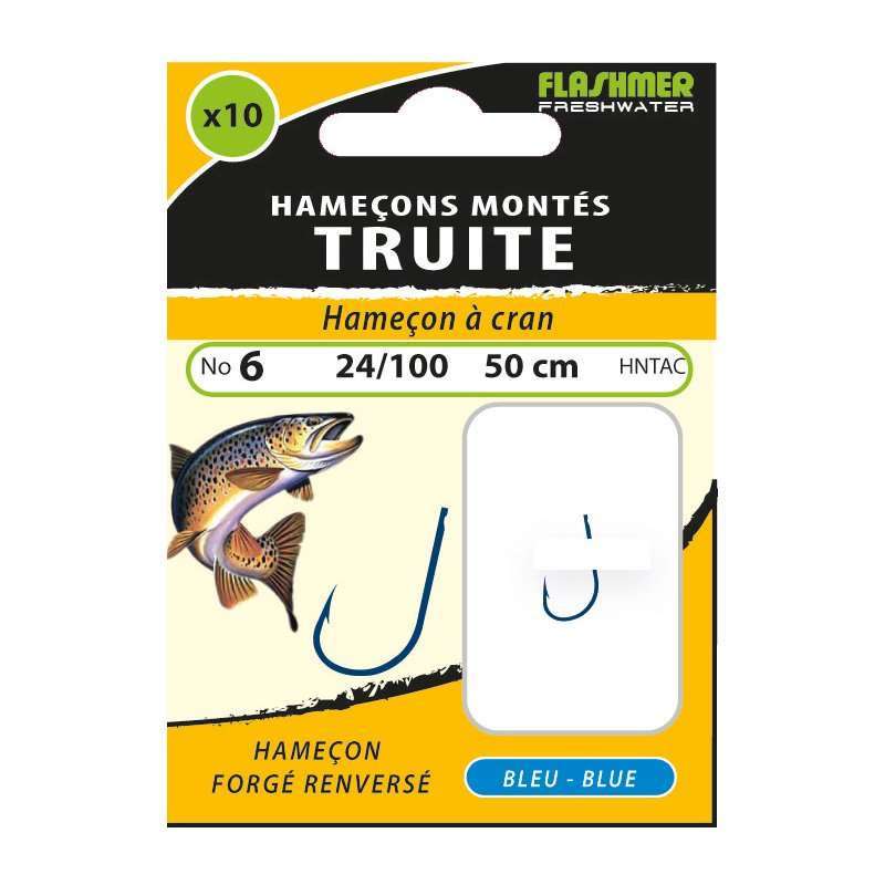 HAMEÇON MONTÉ TRUITE A CRAN FLASHMER